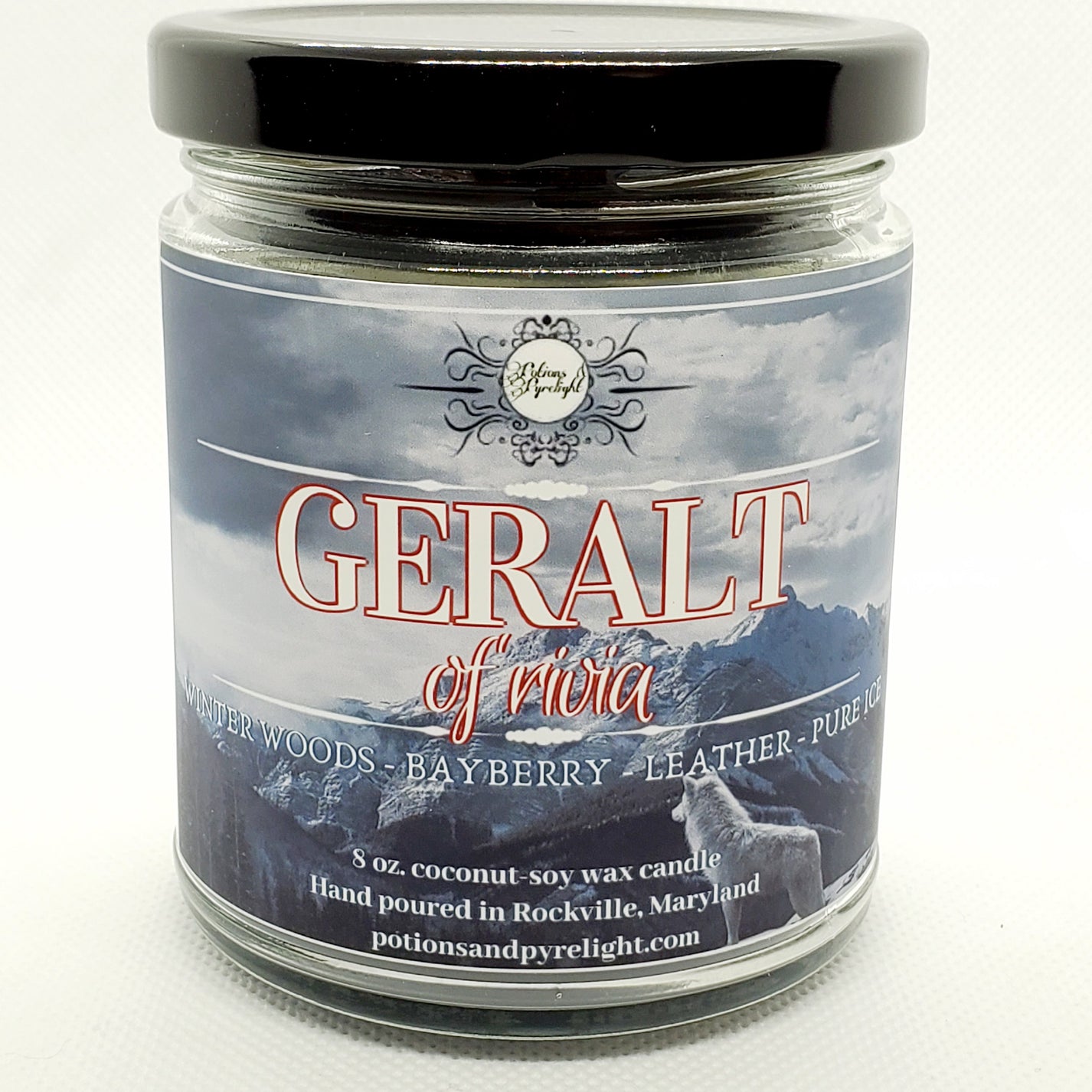 Witcher Candle - Geralt of Rivia Coconut Soy scented candle – Potions ...