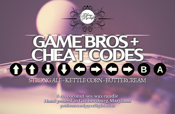Gaming - Game Bros + Cheat Codes Fandom Scented Gamer Candle – Potions ...