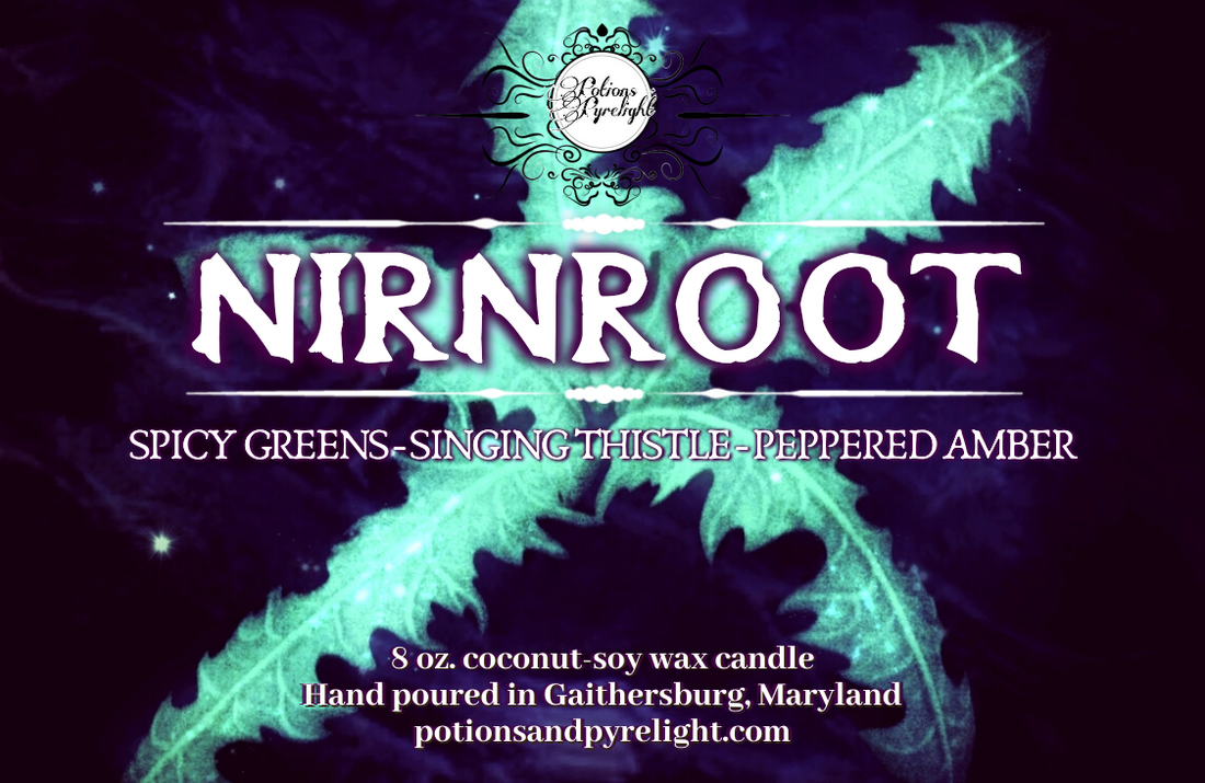 The Elder Scrolls V: Skyrim - Nirnroot Fandom Scented Jar Candle – Potions & Pyrelight